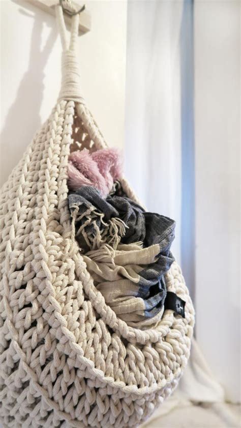 best Koszyki z bawełnianego sznurka dziergane na szydełku images on Pinterest Nordic design