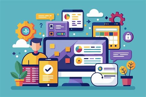 A Colorful Illustration Of Devices Linked By Gears And Circuits Highlighting Firmware