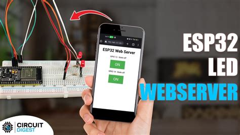 Esp32 Web Server With Led Control Using Arduino Ide Youtube