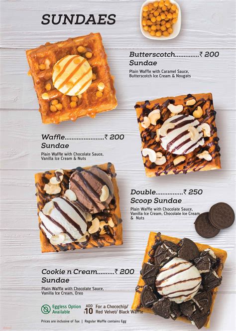 Menu Of Waffle Stories Rajajinagar Bangalore Dineout