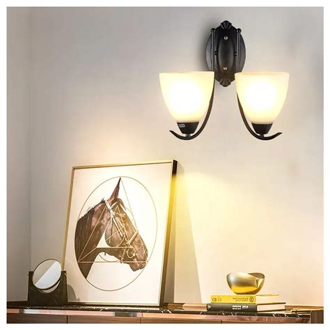 Elegant Wall Sconce With Frosted Glass Shade 2 Lamp Tronic Kenya