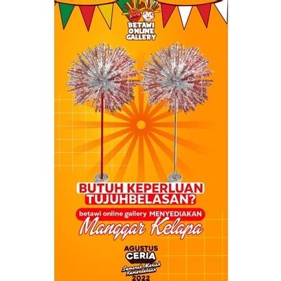 Jual Hiasan Pohon Kembang Kelapa Dekorasi Betawi Shopee Indonesia