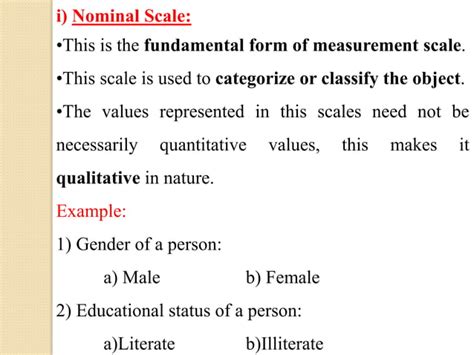 Types Of Scales And Scaling Techniques PPTX Science