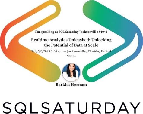 Barkha Herman On Linkedin Sqlsatjax Sqlsaturday Apachepinot Startree