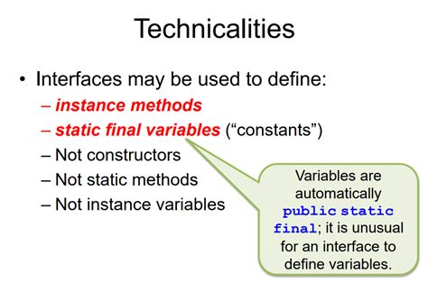 Java Can An Interface Hold Any Instance Variables Stack Overflow
