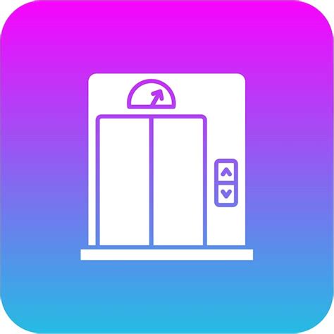 엘리베이터 아이콘 프리미엄 벡터