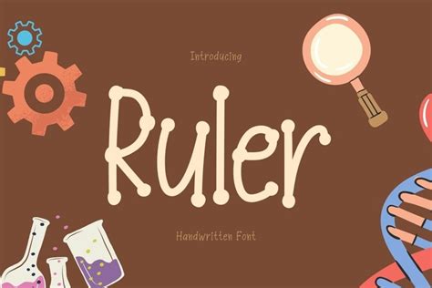 Ruler Is A Cute Handwritten Font