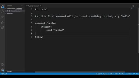 skript learning simple custom commands youtube
