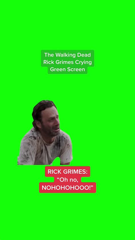 Rick Grimes Crying Meme Green Screen Rickgrimes Rickgrimesedits T