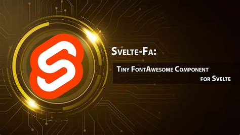 Svelte Fa Tiny Fontawesome Component For Svelte