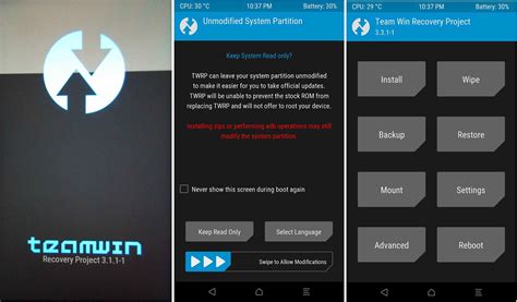 TWRP Don T Show The Menu Setup E OS Community