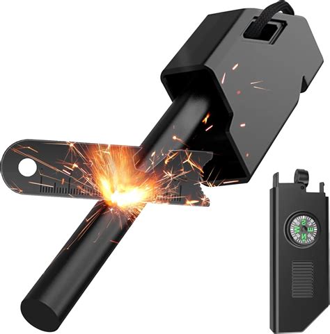Tut Survival Flint And Steel Magnesium Fire Starter Kit Outdoor Ferro