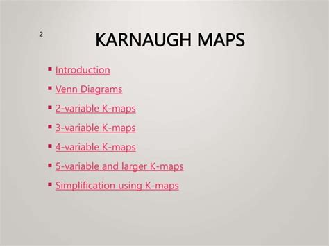 Digital Logic Design Chapter 3 Karnaugh Maps Ppt