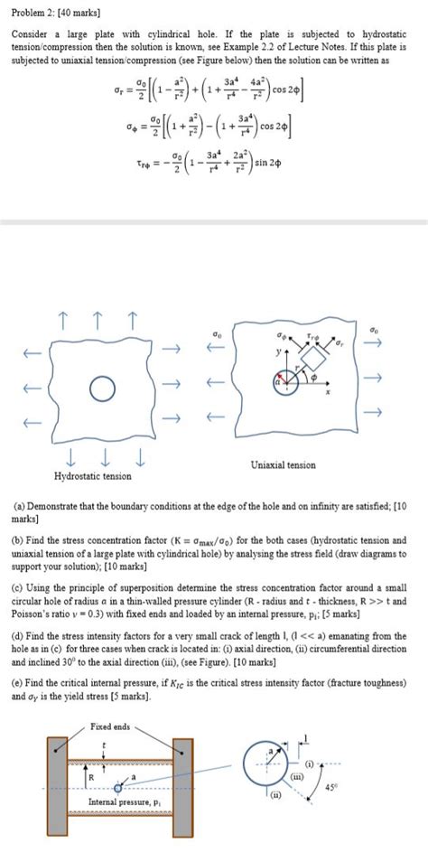 Problem Marks Consider A Large Plate With Chegg