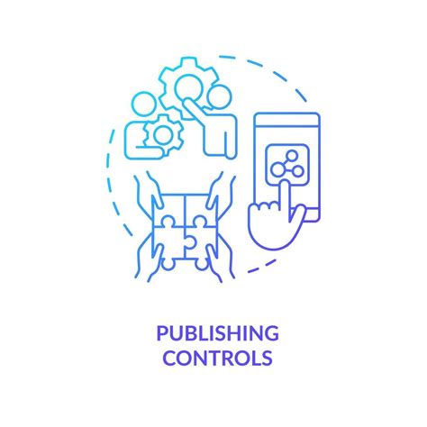 publicación control S azul degradado concepto icono contenido gerentes destino contenido