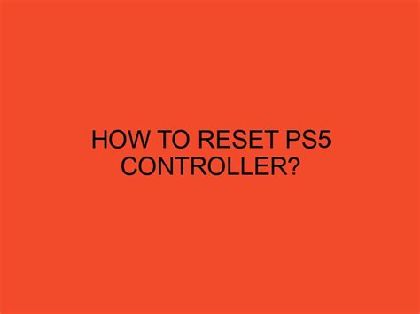 How To Reset PS Controller DesktopEdge