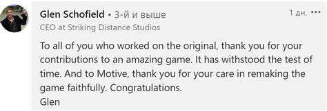 Dead Space Creator Glen Schofield Was Pleased With The Remake Of His