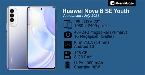 Huawei Nova Se Youth Price In Malaysia Rm Full Specs Mesramobile