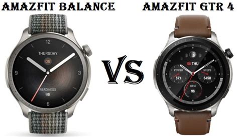 Amazfit Balance VS Amazfit GTR Specs Differences Chinese Smartwatches