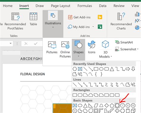 Hexagonal Graph Paper Template