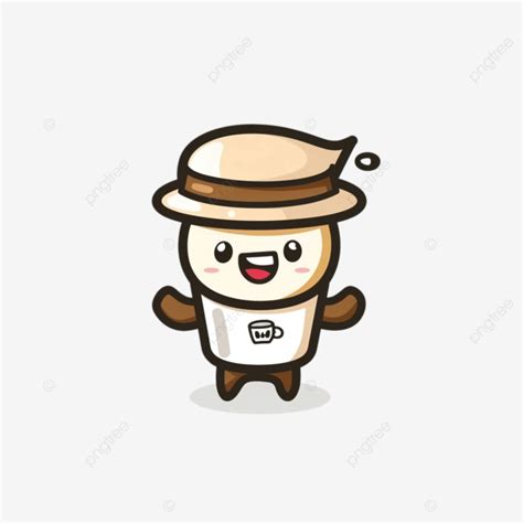 커피숍 간단한 벡터 아트 플랫 디자인을 위한 귀여운 마스코트 커피 샵 커피 카페 Png 일러스트 및 이미지 에 대한 무료 다운로드 Pngtree