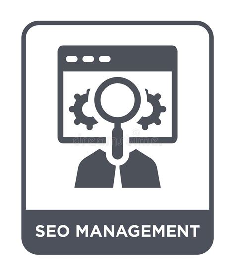 Seo Management Icon In Trendy Design Style Seo Management Icon