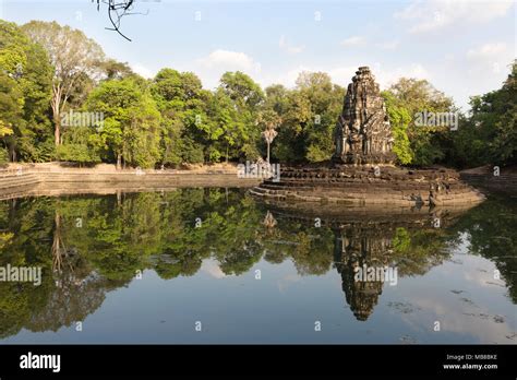 Neak Pean Temple Cambodia A 12th Century Buddhist Temple On An Island