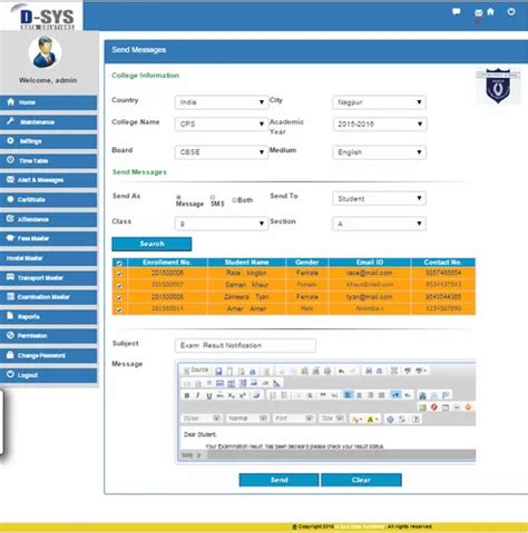 Sms Alert System Software In Govindpuri Gwalior D Sys Data Solutions Private Limited Id