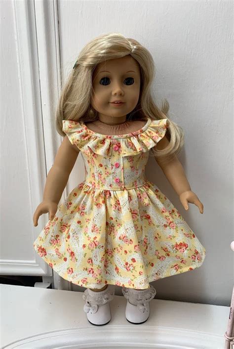 Yellow Dress Made To Fit 18 Inch Dolls Such As American Girl Etsy