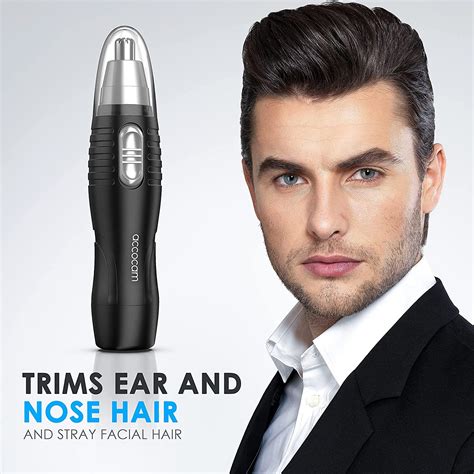Accocam 2022 Nose Ear Hair Trimmer For Men Women Electric Nostril