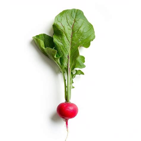 Radish Vegetable Isolated On White Background Premium Ai Generated Image
