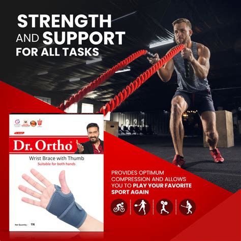 Dr Ortho Wrist Brace With Open Thumb