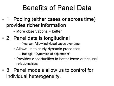 Panel And Time Series Cross Section Models Sociology