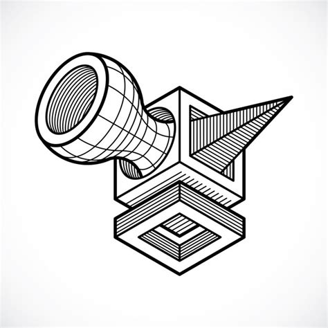 Premium Vector 3d Design Abstract Vector Cube Shape