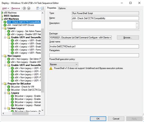 Sccm Task Sequence Windows 10 With Dell Cctk Uefi