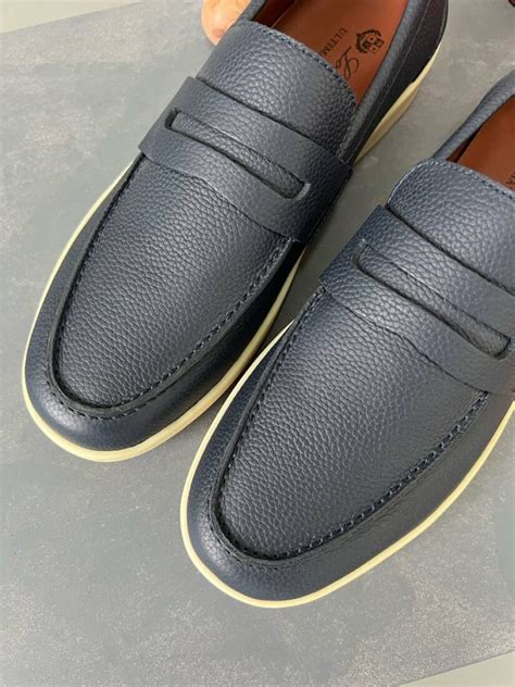Мужские лоферы Лоро Пиано Ultimate Walk Loafers Premium A105464 Grey ...