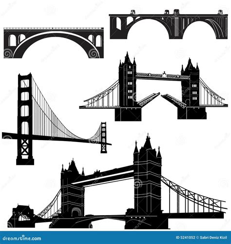 Bridge Vector 2 Stock Vector Illustration Of Gate Landmark 5241052