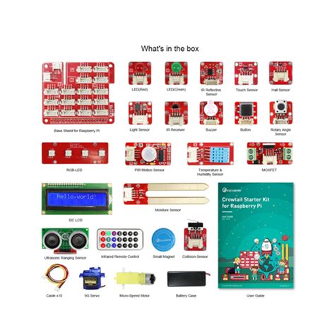 Elecrow Crowtail Starter Kit For Raspberry Pi Buy Online At Low Price