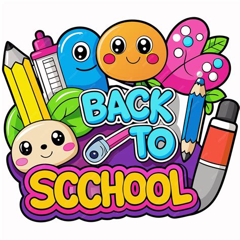 Free Vector Back To School Cartoon Illustration