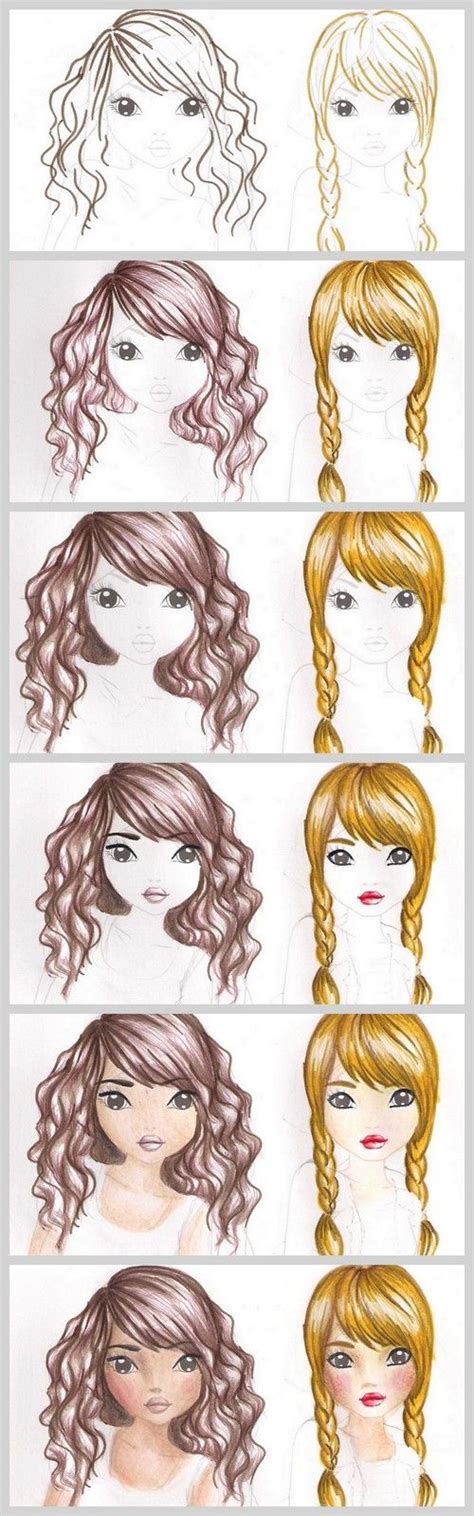 Hair And Skin Tutorial By Funandcake On Deviantart How To Draw Hair Drawing Hair Braid How