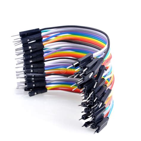 Pack 120 Cables 10cm Jumper Para Protoboard Macho Y Hembra Tipo Dupont