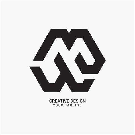Premium Vector Creative Mw Or Wm Initial Hexagonal Shape Pattern Line Art Monogram Modern