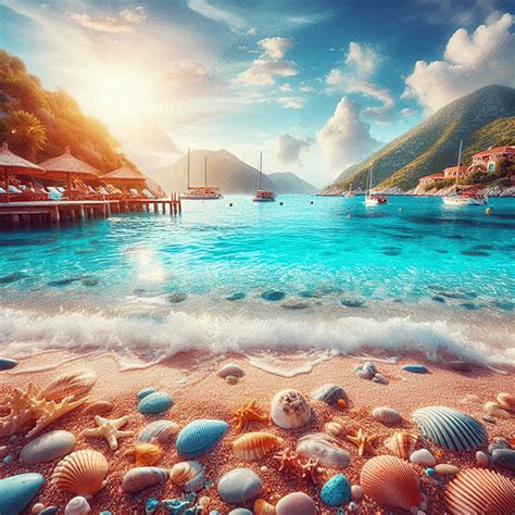 돌이 있는 아름다운 여름 해변 돌이 있는 아름다운 여름 해변 돌이 있는 여름 해변 아름다운 여름 해변 배경 일러스트 및 사진 무료 다운로드 Pngtree