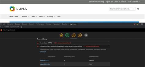 multiple security vulnerabilities reported by lighthouse in 2 4 1