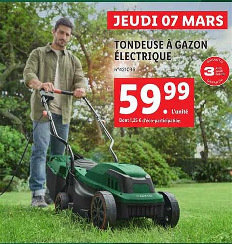 Promo Tondeuse à Gazon électrique chez Lidl iCatalogue fr
