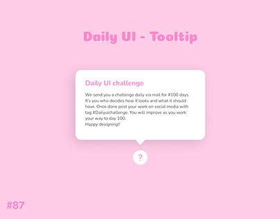 Tooltips Ui Projects Photos Videos Logos Illustrations And Branding Behance