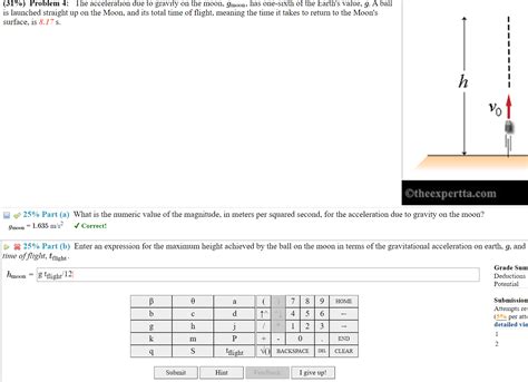 Solved 31 Problem 4 The Acceleration Due To Gravity On Chegg Com