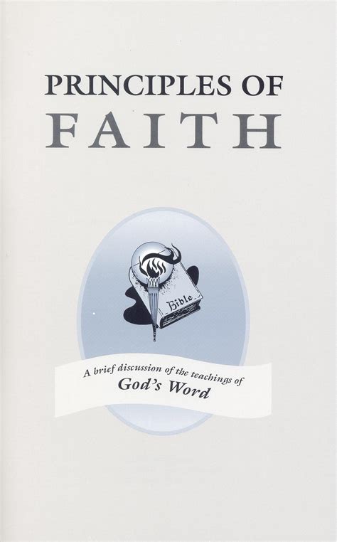 Principles Of Faith Gospel Publishers Usa