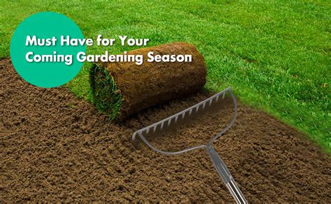 Garden Rake 60 Inch Long Handle Garden Rake With 14 Tongs