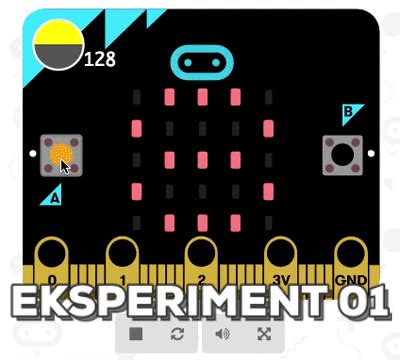 Første eksperiment Microbit light level